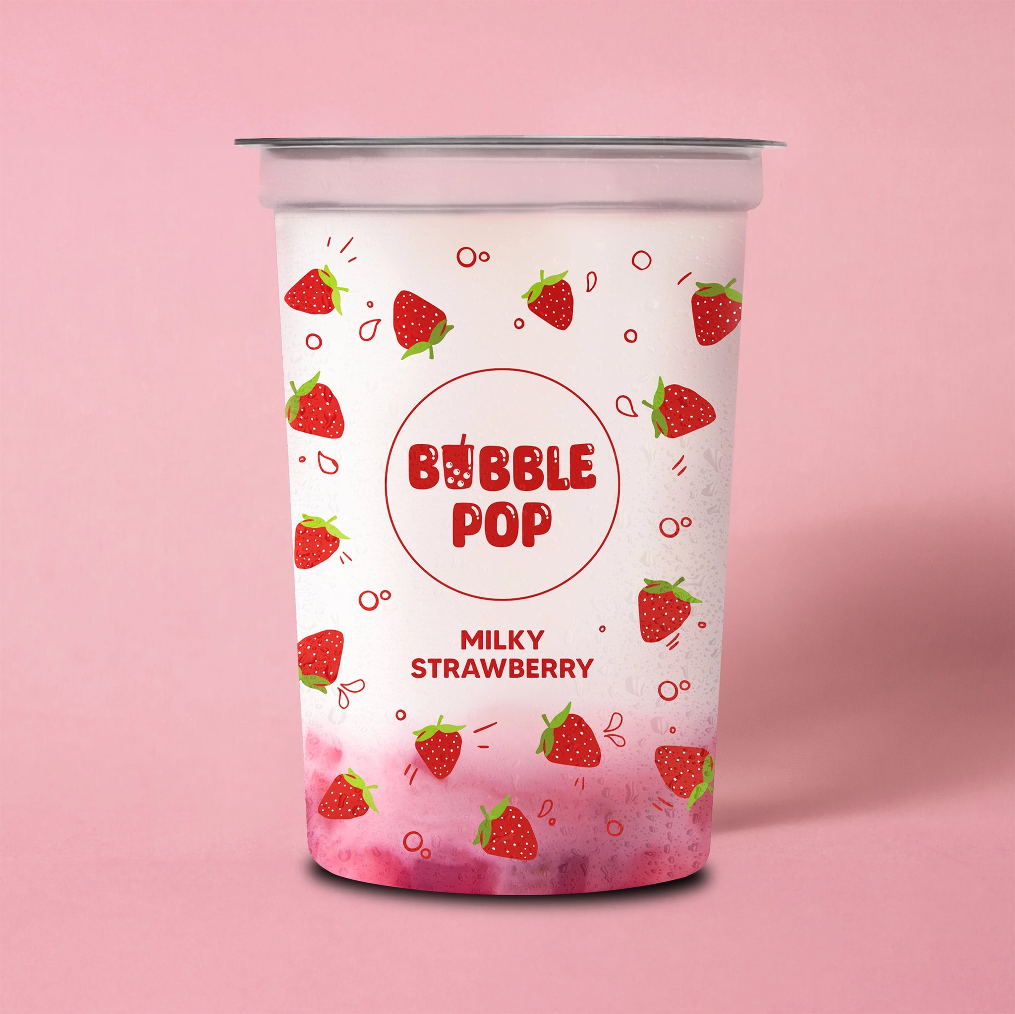 Milky Strawberry - Bubble Tea | Bubble Pop